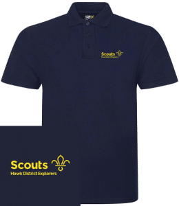 Hawk District Explorer Scouts Polo – DF Decals
